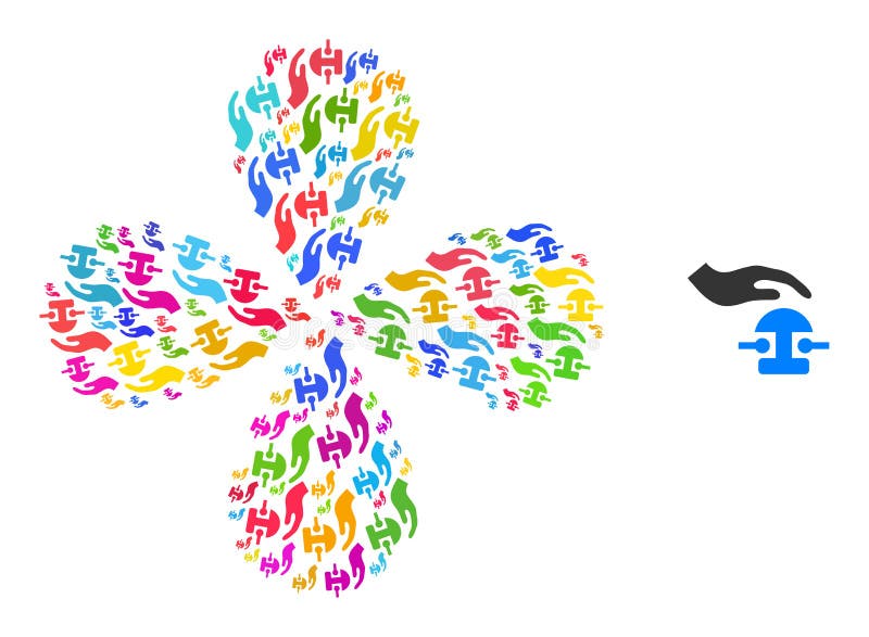 Press Bell Icon Multicolored Centrifugal Spin Stock Vector ...