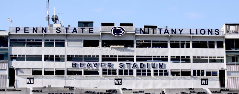 The Press Box at Beaver Stadium Stock Image - Image of state, football ...