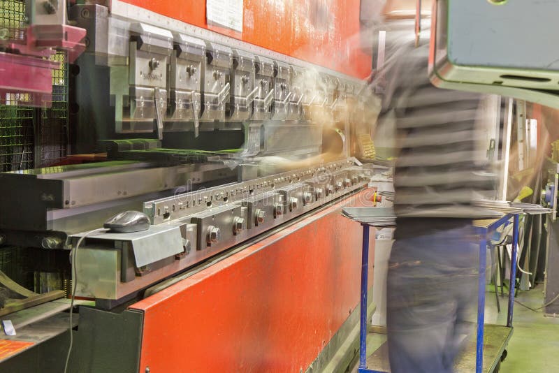 Press brake stock image. Image of bend, manufacture, forming - 30069463