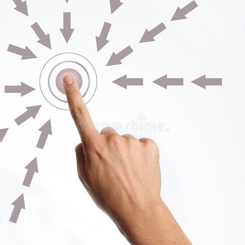 Press the button stock photo. Image of click, cyberspace - 44622486