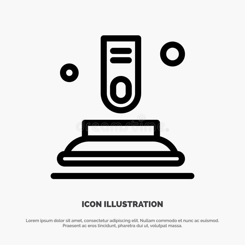 Press, Button, Finger, Start Line Icon Vector Stock Vector ...