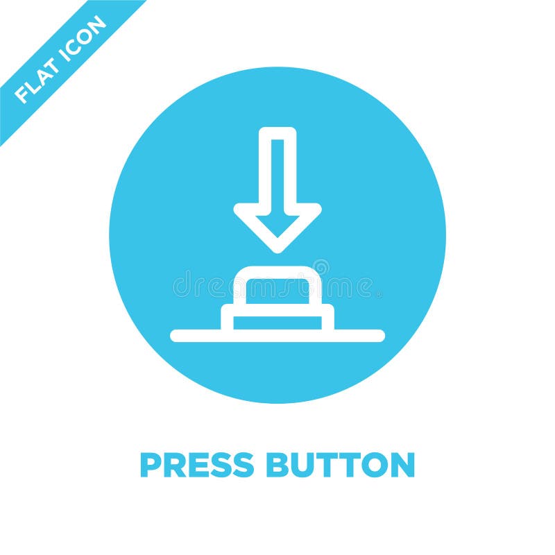 Button Icon Vector from Fashion Collection. Thin Line Button Outline ...