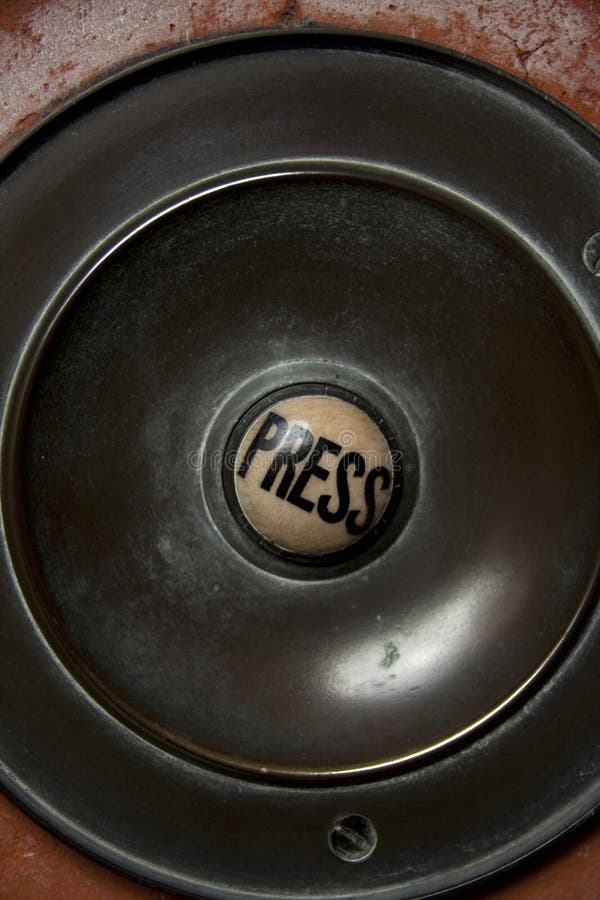 Press Button Old Vintage Door Bell Stock Image - Image of antique ...