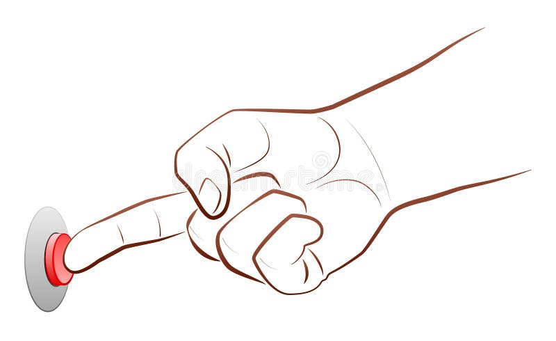 Press Button stock vector. Illustration of solicitor - 40077744