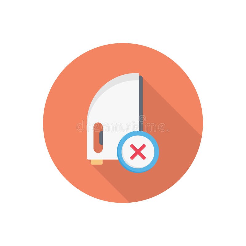 Press Cancel Vector Flat Colour Icon Stock Vector - Illustration of ...