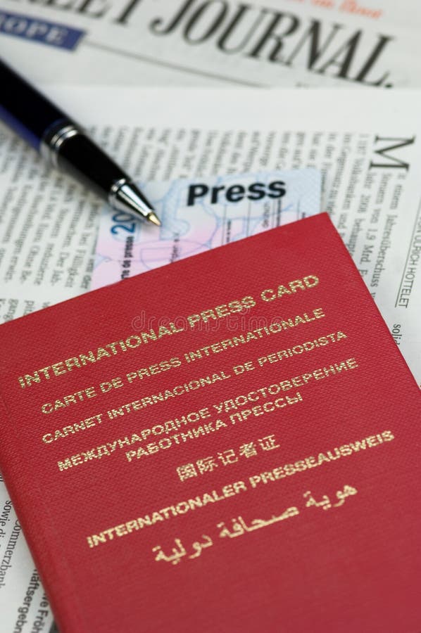 Press cards stock image. Image of media, feature, investigating - 15292383