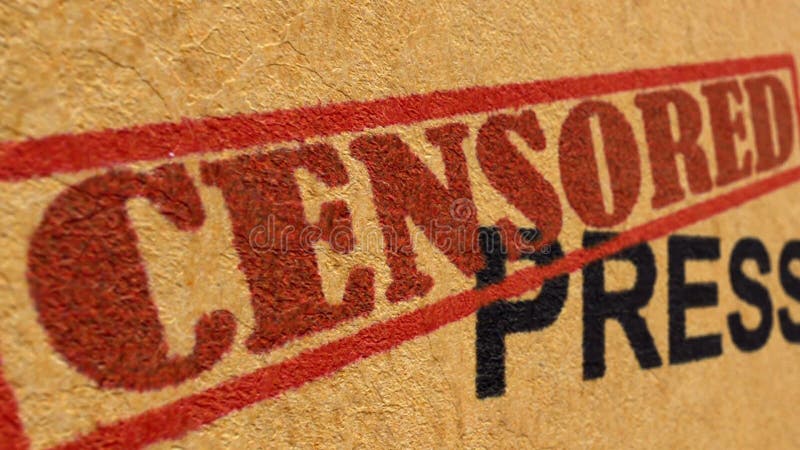 Censored press concept stock video. Video of human, white - 185655471