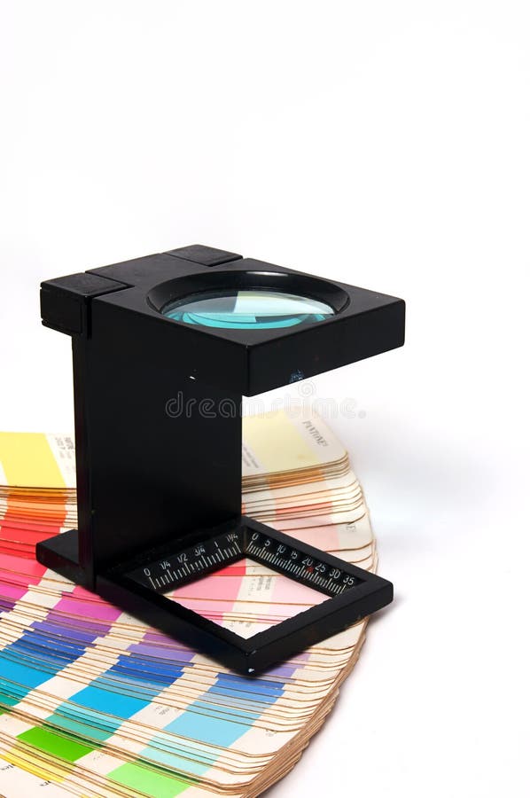 Press magnifying glass 2 stock photo. Image of passer - 1439348