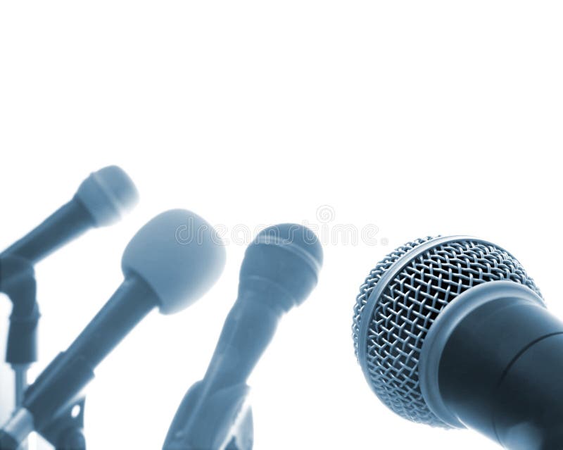 Press and Media Conference stock image. Image of discussion - 42878559