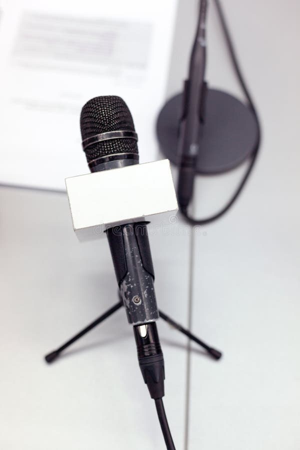 Press conference mic stock image. Image of news, event - 51386205
