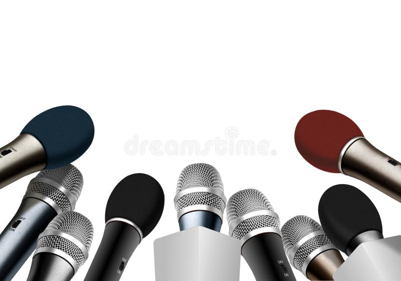 Press Conference Microphones Stock Illustrations – 2,051 Press ...