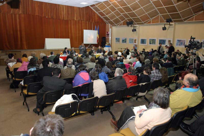 Press conference editorial stock photo. Image of corporate - 49024008