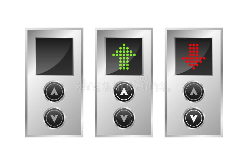 Elevator Buttons Up Arrow Stock Illustrations – 104 Elevator Buttons Up ...