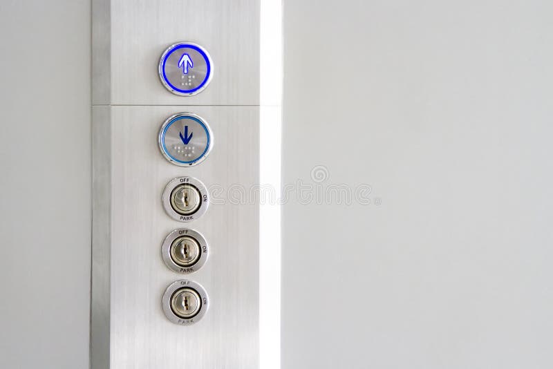 Press the Elevator Up and Keypad Elevator Stock Photo - Image of ...