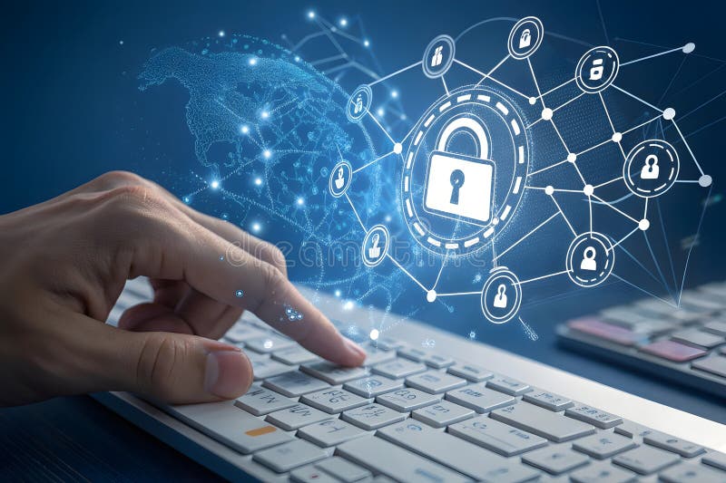 Press Enter Button on Computer, Close Up of a Finger Pressing a Button ...