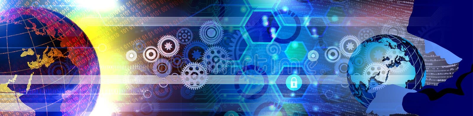 World Computer Network Technology. Technology Communication Stock Image ...