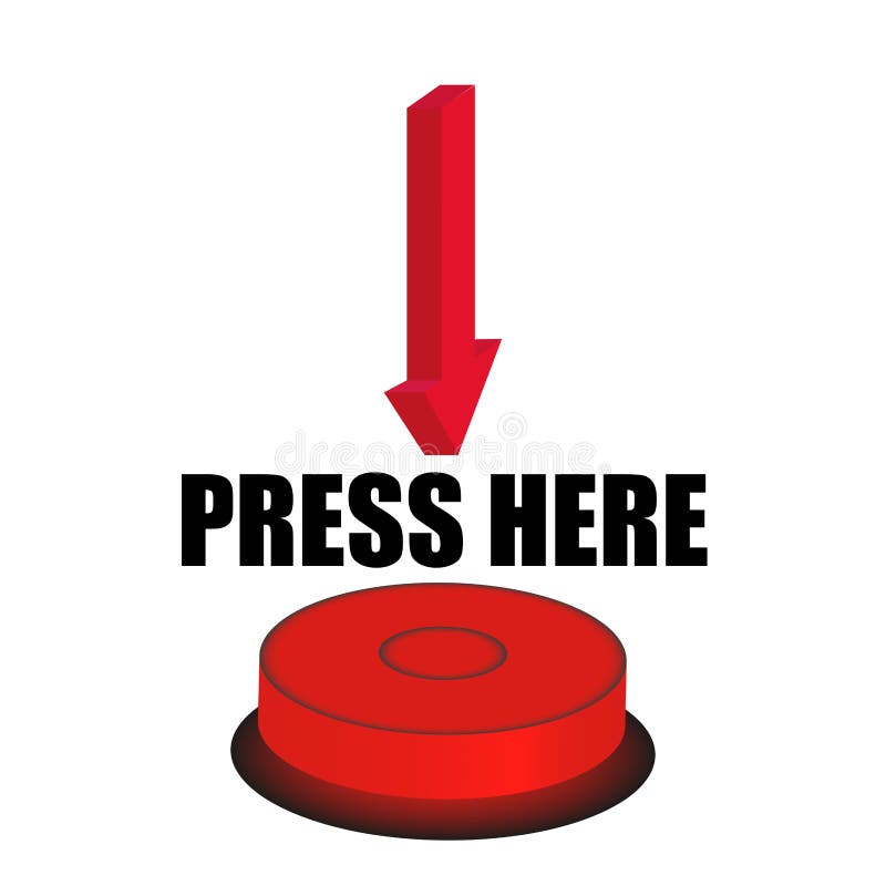 Press Here Button stock vector. Illustration of graphic - 78846460