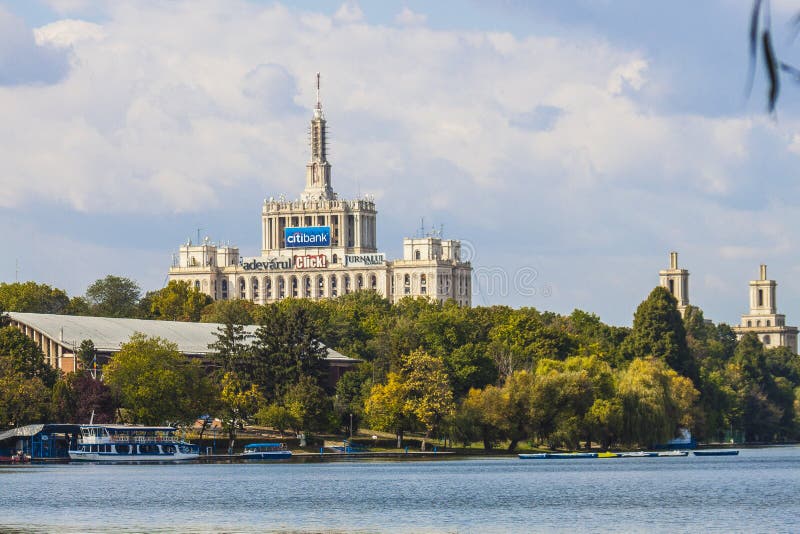 Press house Bucharest editorial stock image. Image of architecture ...