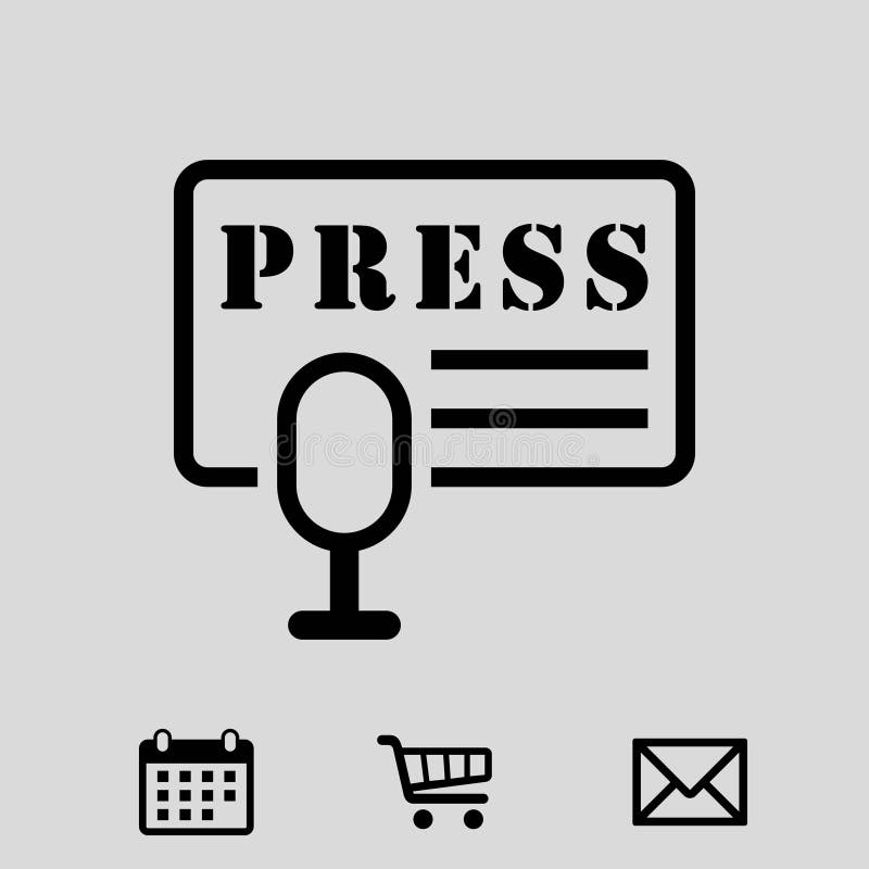 Press Icon Stock Vector Illustration Flat Design Stock Vector ...