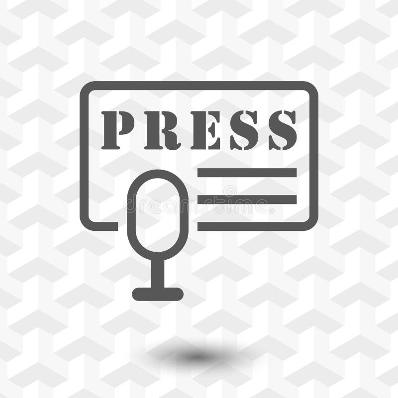 Press Icon Stock Vector Illustration Flat Design Stock Vector ...