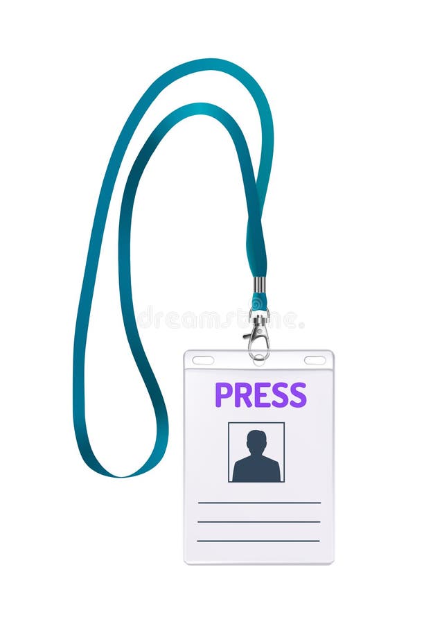 Press Id Card stock vector. Illustration of press, clipart - 239120264