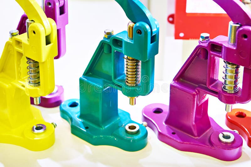 Press for Installing Buttons To Clothes Stock Image - Image of buttons ...