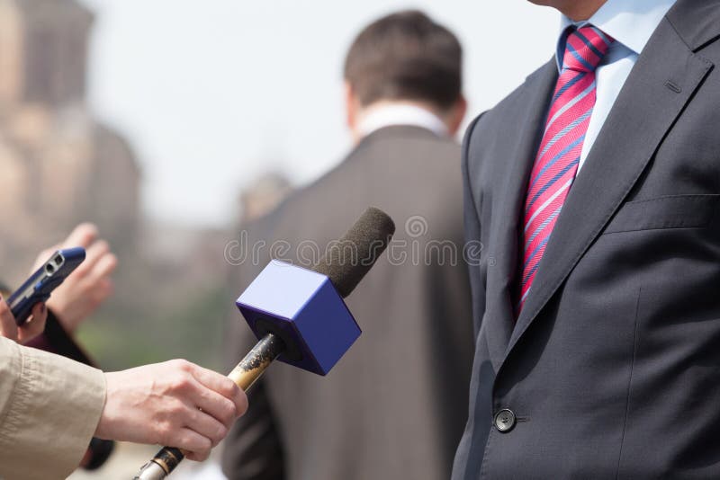 Press interview stock image. Image of question, journalist - 66410935