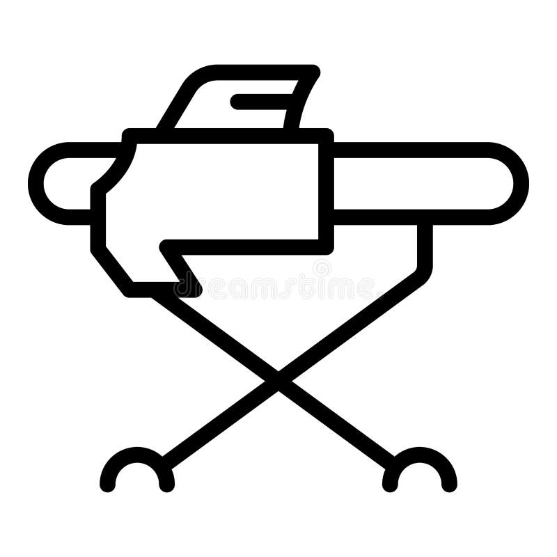 Press Iron Board Icon Outline Vector. Electric Ironing Stock Vector ...