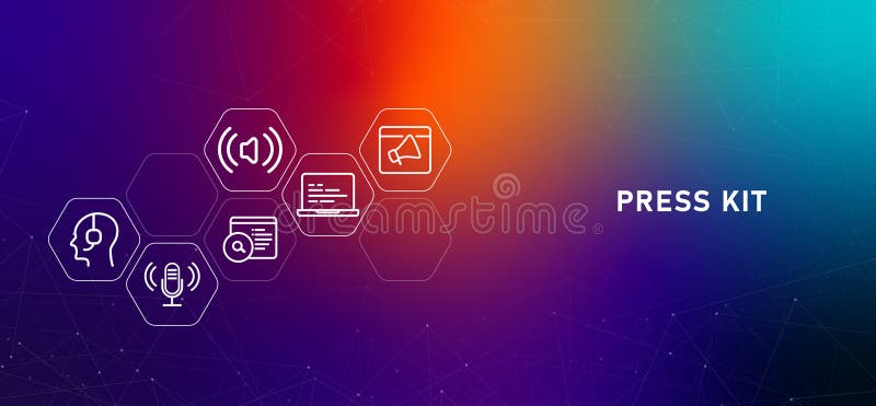 Press Kit Gradient Header Information Online News Report Technology ...