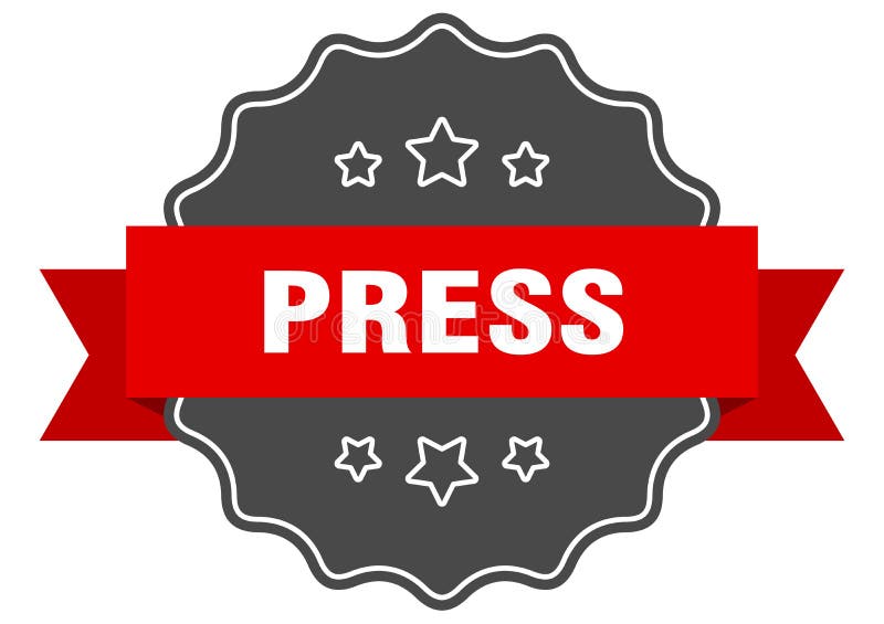 Press label stock vector. Illustration of seal, sign - 160025695