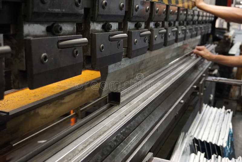 Press machine in factory stock image. Image of production - 66172481