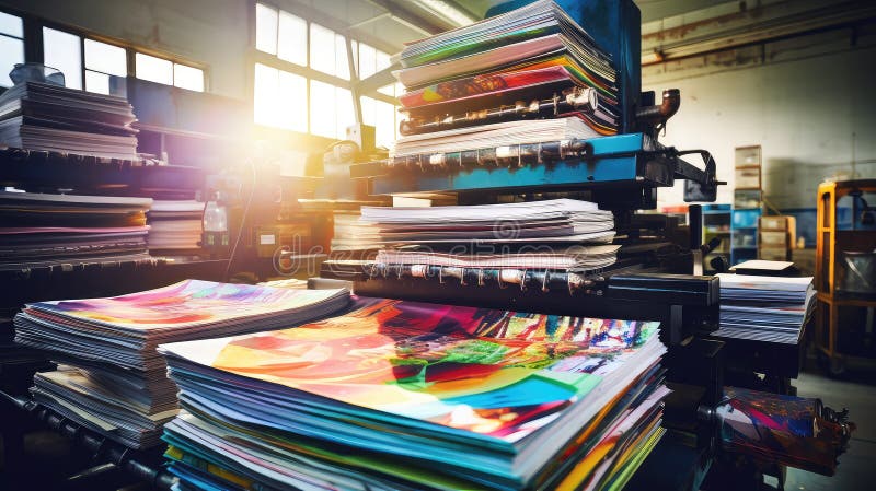 Press machine stock illustration. Illustration of stack - 324817386