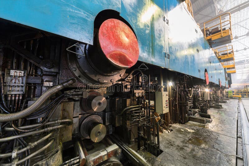 Press Machine of Rolling Mill in Manufacturing Shop Stock Photo - Image ...
