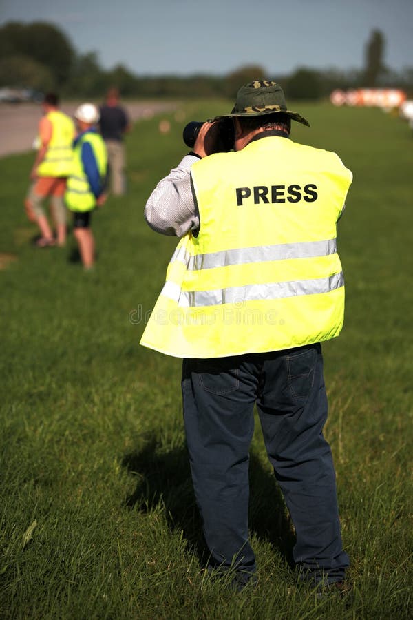 Press man editorial stock image. Image of airdrome, aeronautics - 38280669