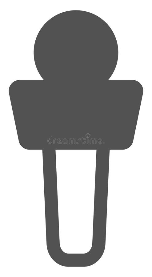 Press Microphone Clipart. Microphone Colorful Flat Icon Stock Vector ...