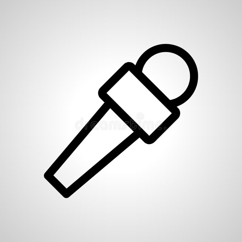 Press Microphone Clipart. Microphone Colorful Flat Icon Stock Vector ...