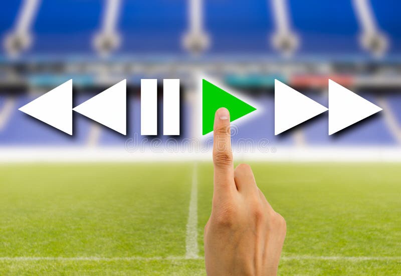 Press play button stock image. Image of multimedia, internet - 77287893