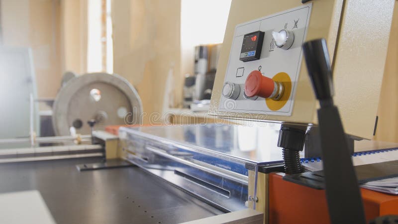 Man Working In Printing Press Factory Stock Photo - Image of printing ...