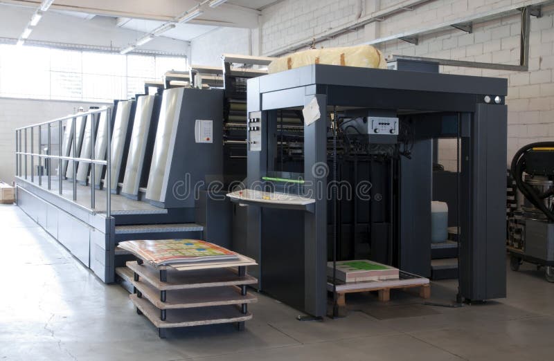 Press Printing - Offset Machine Stock Image - Image of cmyk ...