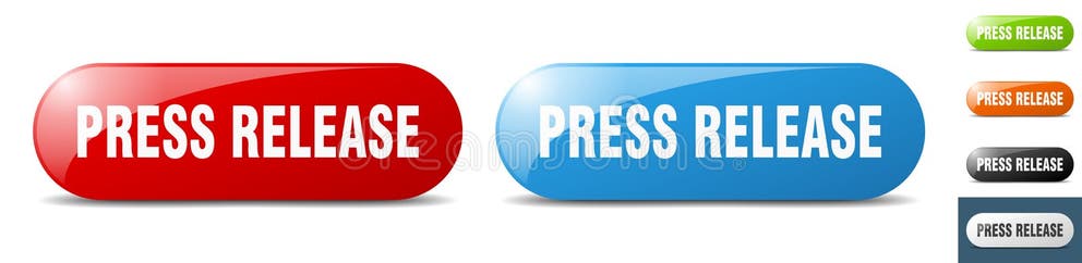 Press Release Button. Key. Sign. Push Button Set Stock Vector ...