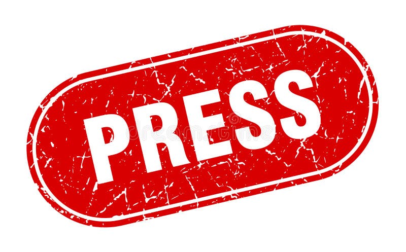 Press Sign. Round Ribbon Label Set. Seal Stock Vector - Illustration of ...