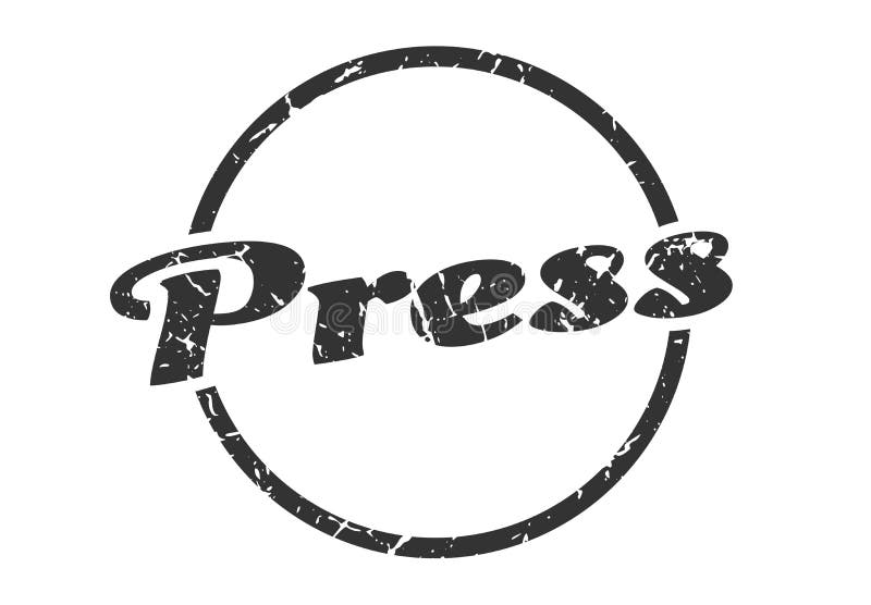 Press Sign. Press Round Vintage Stamp Stock Vector - Illustration of ...
