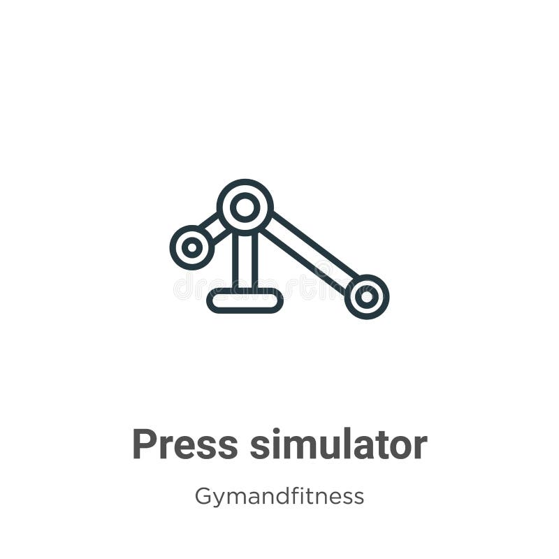 Press Simulator Transparent Icon. Press Simulator Symbol Design Stock ...