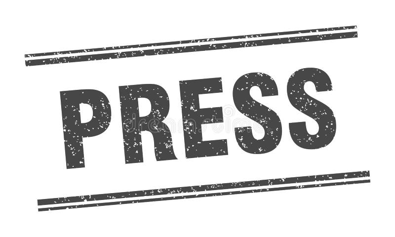 Press Stamp. Press Square Grunge Sign Stock Vector - Illustration of ...