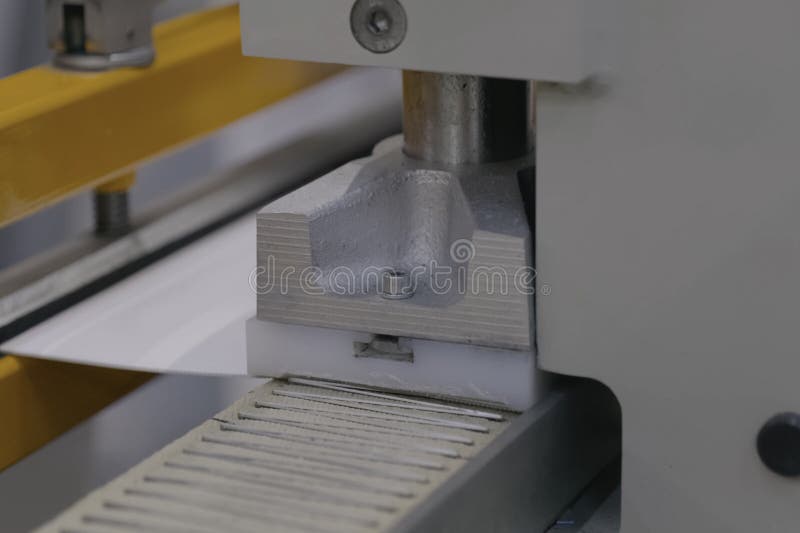 Press Stamping of Product from the Blank. Plant Stock Image - Image of ...