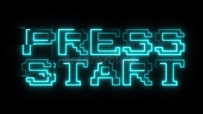 Press start text stock illustration. Illustration of interface - 394667066