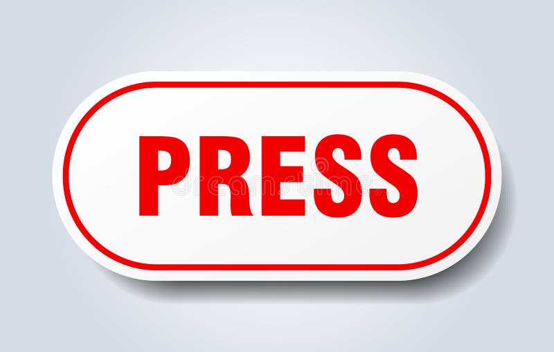 Press sticker. stock vector. Illustration of insignia - 153943584