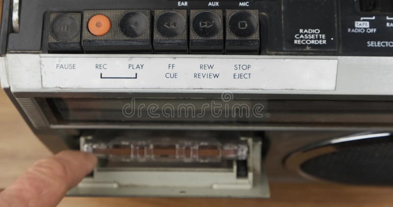 Press the Stop Button and Remove the Audio Cassette from the Tape ...