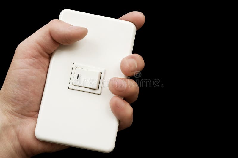 Press the switch stock image. Image of electrical, switch - 27858359