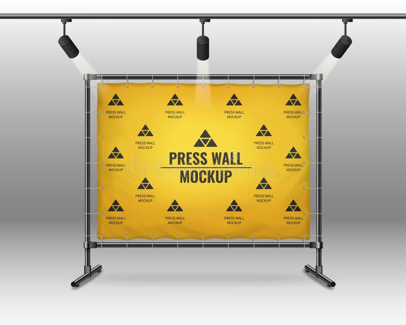 Press Wall Mockup Stock Illustrations – 461 Press Wall Mockup Stock ...